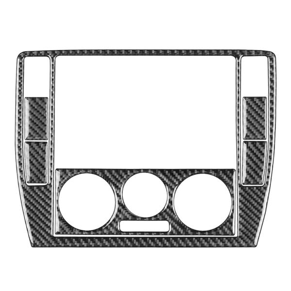 商品名:  SIKUAI 6Pcs CD Switch Control Panel Sticker AC Air Cover Trim Carbon Fiber Black For Volkswagen Passat B5 2001-200...