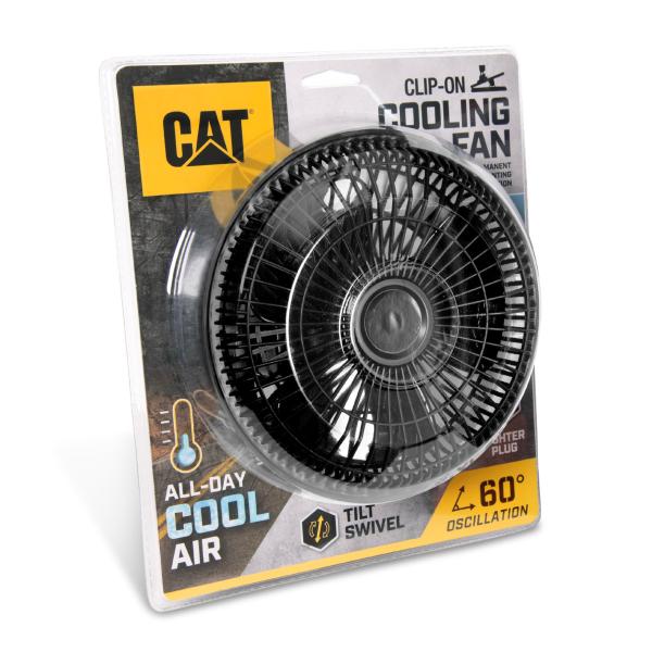 商品名:  Cat〓 Clip-On Car Fan with Oscillating Design, 12V Portable Fan for Car with Quick Cooling Comfort, Ideal for Most ...