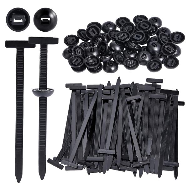 商品名:  50Pcs Nylon Universal Cable Tie Buckle for Car, Automotive Zipper Clips, Plastic Rivet Grip Zip Ties, Push Pin Cli...