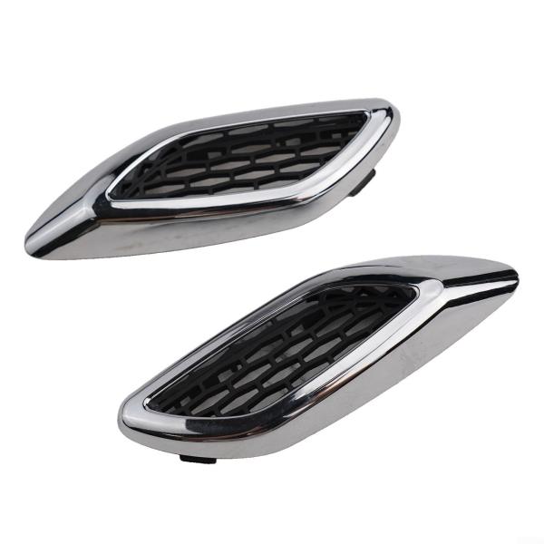 商品名:  Front Chrome Fender Side Air Vent Grille Trim Molding Set, Compatible For Maserati Levante 2016-2023 Models, Direc...