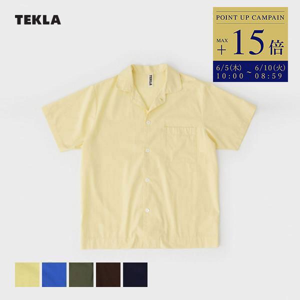 TEKLA テクラ 半袖シャツ パジャマ シャツ ブラウス カジュアル TEKLA テクラ 半袖シャツ パジャマ シャツ ブラウス カジュアル