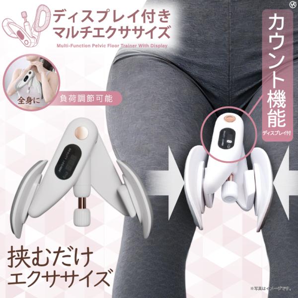 ディスプレイ付きマルチエクササイズ　HDL-3373挟むだけエクササイズながらトレーニングに最適！12Kgまで負荷調節可能カウント機能付き腕、太もも、ヒップ、二の腕のトレーニングにJANコード 【HDL-3373】：458080047337...