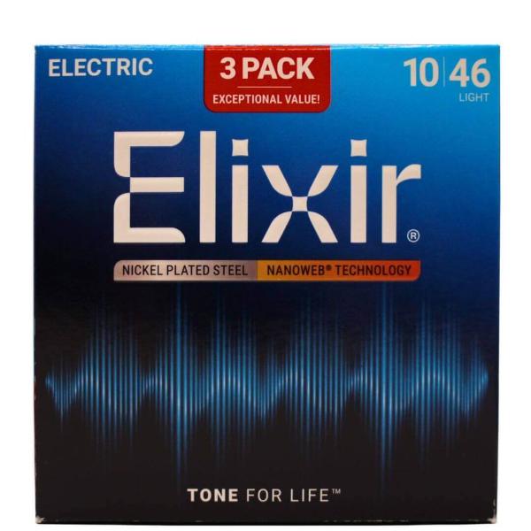＼2セット分の価格で3セット入り♪／<br> エリクサーは、長寿命のコーティング弦を代表するトップブランド。<br> 独自技術により、高品質・高性能なギター・コーティング弦を実現しています。 NANOWEB〓コーティ...