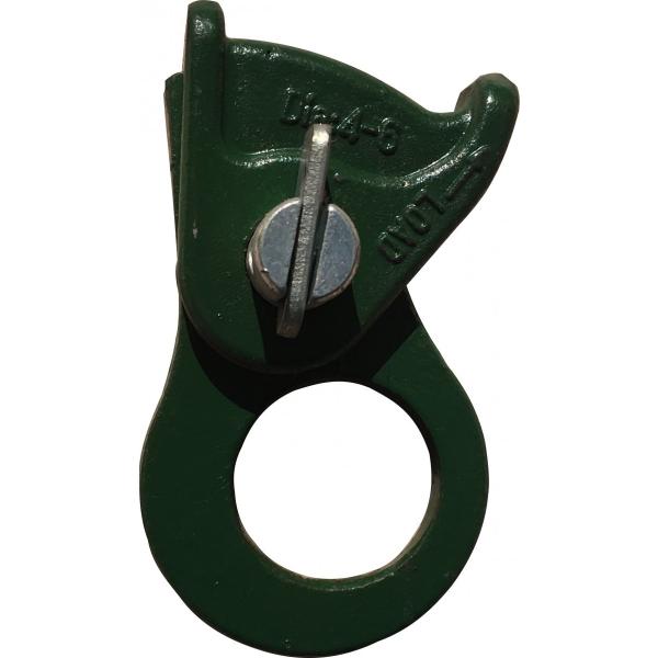 ワイヤーを牽引、固定します。ワイヤー荷締め機等と併用してください。小型、軽量で使用は簡単です。引っ張る力に応じて自動的にワイヤーが締め付けられますので滑りません。使用荷重：0.5ton