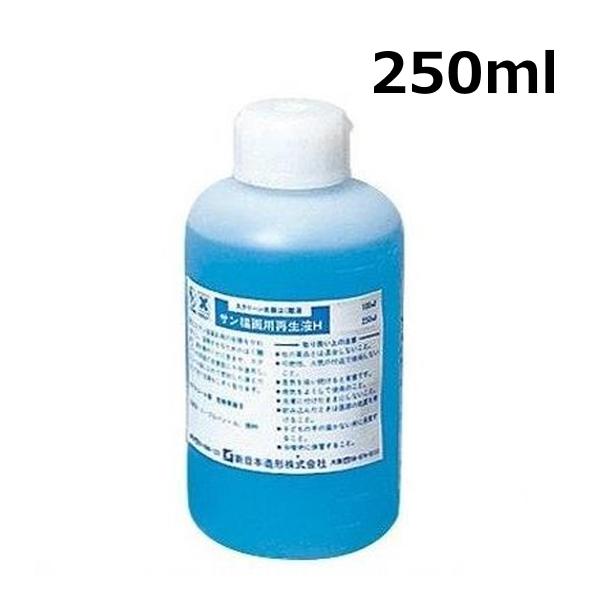 ◆使い終わった版を再生する液です。◇内容量：250ml 【使用目安】・100mlで標準判（内寸105×175mm）3〜4枚・250mlで標準判（内寸105×175mm）約10枚 《サン描画スクリーン版の再生のしかた》 使う材料：サン描画用再...
