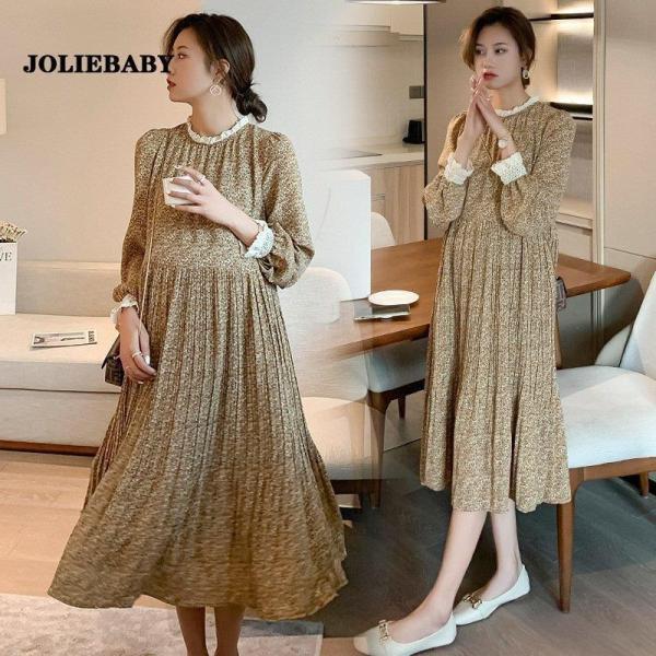 ママワンピース シンプル カジュアル きれいめ 女性用 フェミニン 柔らかい 妊婦服 お出かけ 体型カバー 大きいサイズお出かけ 女性用 韓国風 通勤 オフィス ファッション フォマール 産前産後 新作 きれいめ■セット内容：ワンピース■素...