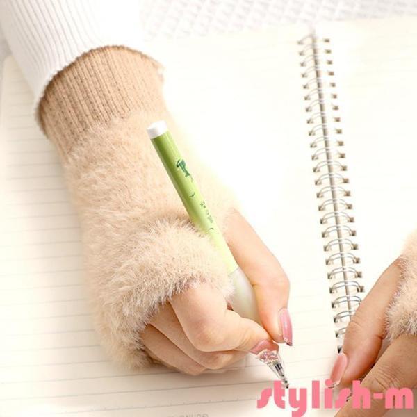 レディース 手袋 アームウォーマー ハンドウォーマー ふわふわファー グローブ 防寒手袋　アームカバー 指なし 秋 冬 暖かい 防寒 スマホに便利 無地 黒 商品名 weiman02カラー ブラックホワイトピンクコーヒー色グレーパープルネイ...