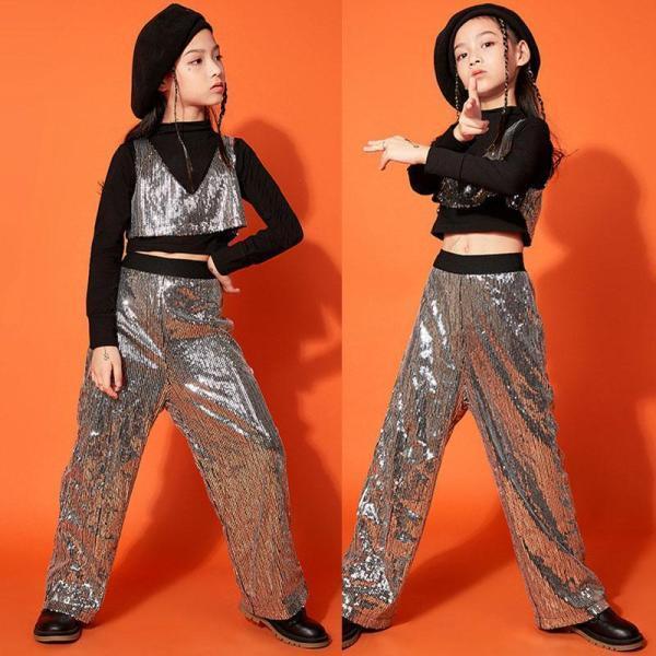 キッズ ダンス衣装 ヒップホップ ２点セットセットアップ HIPHOP ス パンツ 子供 男の子 女の子 練習着 ジャズダンスセット内容：スのみ のみ パンツのみ素 材:ポリエステル.綿.その他サイズ：110-120-130-140-150...