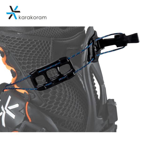 全てのKarakoramバインディングに装着可能。片斜での移動時に威力を発揮。フレックスロックを締めればサポート性が向上し、緩めればライディングモードに変換可能。2012以降の全てのKarakoramバインディングに取付可能