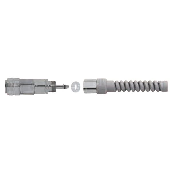 フジマック MACH高圧用プラグセット 4mm用 軽量ロックタイプ4HPS-G■仕様・ホース内径4.0mm x 外径7.5mm用