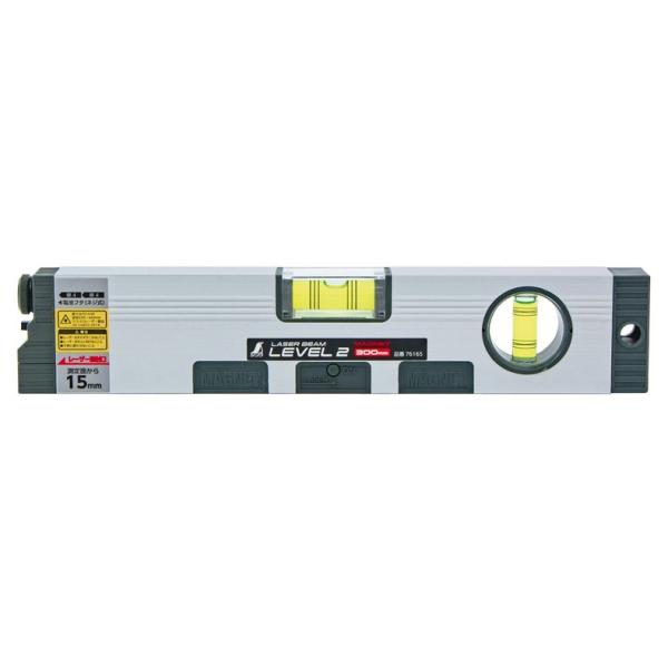 シンワ製品コード 76165製品名 レーザービームレベル２ 300mm マグネット付■特長・離れた場所の水平を、屋外10m、屋内30mまでレーザーポイントで指示できます。※明るさなど使用環境により異なります。・PSC適合品です。・測定面はV...