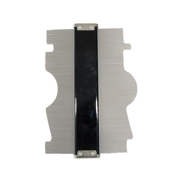 シンワ 77984型取りゲージ C 200mm●特長・どんな形でも簡単に型取れます。　角部や曲線部などあらゆる形状に対応できます。・サビないステンレス針を使用しています。・カーペットや敷物の角取り、木や金属部の曲線部の型取りに使用できます。...