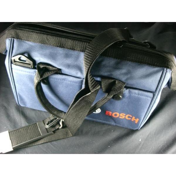 超レア物　非売品　オリジナルバックボッシュ　ロゴ入りオリジナルバッグ ショルダーベルト付色　青サイズ　315〓210〓220mm