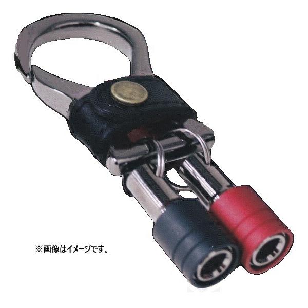 HOOKS カラビナビットホルダー ブラックCBH-BK高級感のあるビットホルダー■特長・掛けやすい大きなフック・高級感のある磨き仕上げ・際立つ存在感！本革使用■仕様・クイックチャック適合サイズ：6.35mm・6角軸