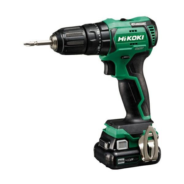 HiKOKI ハイコーキ(旧日立工機)10.8Vコードレス振動ドライバドリルDV12DD(2LS)リチウムイオン電池4.0Ah(BSL1240M)x2個・急速充電器(UC12SL)・ケース付 ■軽快さ抜群全長162mmで取り回しやすい■その...