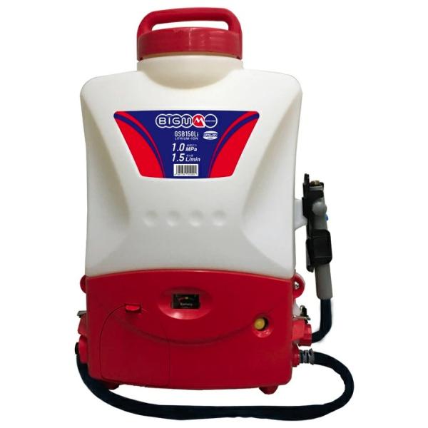 丸山製作所バッテリー噴霧GSB150LIメーカーコード353099最高圧力1.0MPa+吸水量は余裕の1.5L!!リチウムイオンバッテリー噴霧機15L1回の充電で最長300分運転可能!!■特長1.ランニングコストが安い！2.バッテリ性能が向...