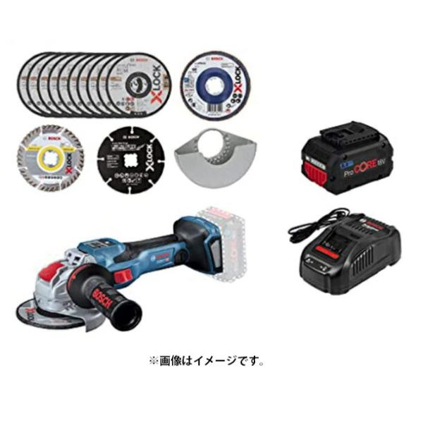 ボッシュ BOSCHX-LOCK コードレスディスクグラインダーGWX18V-15SC5Jアクセサリーセット・8.0Ahバッテリー1個・充電器・キャリングケース付X-LOCKJust One Click卓越した安全性と作業性！■商品説明・工...