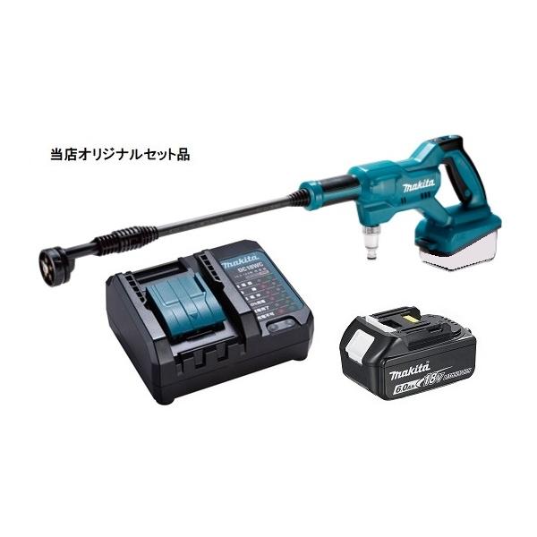 電池・充電器はその他機種のセット商品をバラシた商品です。説明書・外箱・ケースは付属しません。マキタ makita充電式洗浄機 MHW180DバッテリBL1860B(1個)+充電器DC18WC付当店オリジナルセット品※ケースは付属しません。■...