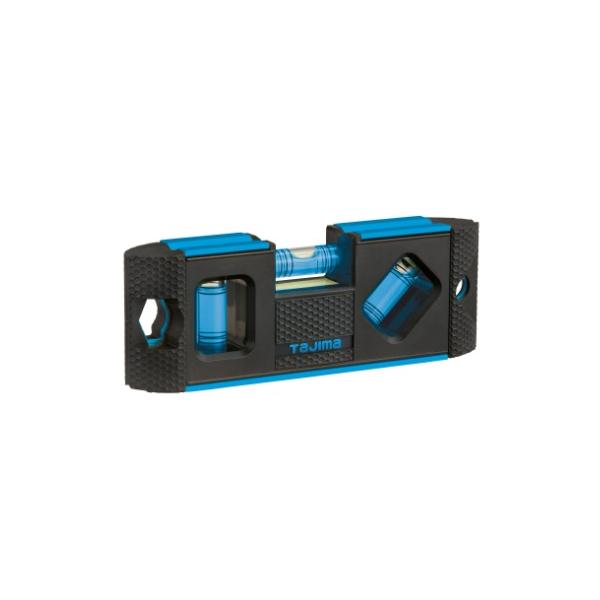 タジマ TAJIMAオプティマレベルブルー 130mm品番：OPT-130B■特長・パイプにしっかり固定できるV字溝測定面・本体上下の測定面でのマルチ測定が可能です・磁束密度約330ミリテスラ（mT）の強力マグネット付■仕様・長さ：130m...