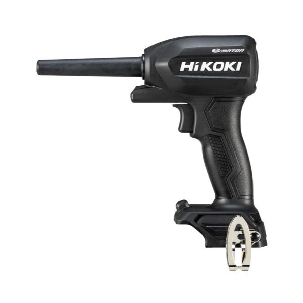 HiKOKI ハイコーキ(旧日立工機)コードレスエアダスタRA18DA(NNBL)本体のみです。※バッテリー・充電器は別販売品です。軽くて高風速。手軽で小回りがきくから仕事にもレジャーにも！■小形軽量蓄電池をつけても軽いので持ち運びに便利で...