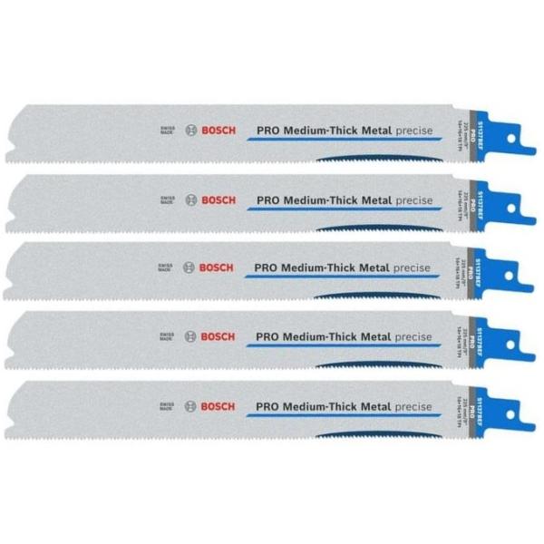 ボッシュ BOSCHセーバーソー用アクセサリーPRO 金工用 バイメタルセーバソーブレードS1137BEF2608658994入数5枚全長225mmストレート刃と湾曲刃の良いとこ両取りでダブルのメリット！金工用バイメタルセーバーソー刃の決定...