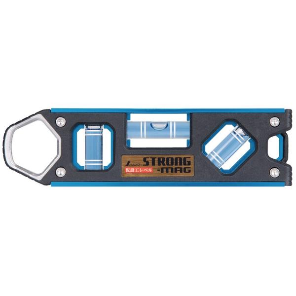 シンワ測定株式会社仮設工レベル STRONG-MAG150mm ブルー マグネット付製品コード73478 ■特長・ハンマーで単管を叩いた際の強い衝撃でも落ちない業界最強マグネット（単管吸着170N）で、絶対に落としたくない場所での作業に適し...
