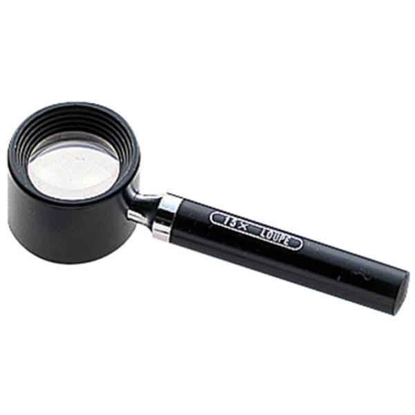 シンワルーペ R-1 高倍率 柄付 18mm 15倍製品コード：75564■特長・高倍率で小さく携帯に便利です。・ガラスレンズです。■仕様・本体サイズ 27×85×20mm・製品質量 28g・レンズ径 18mm・倍率 15倍・材質 本体：ア...