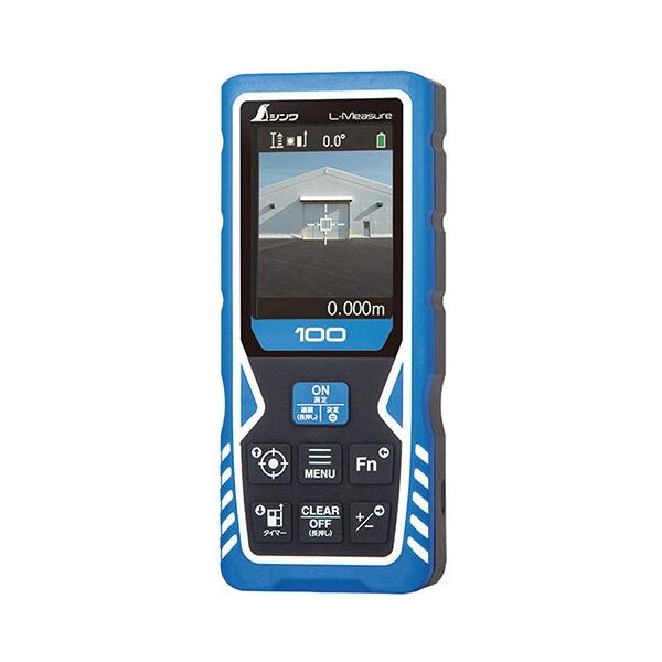 シンワレーザー距離計 L-Measure100 ファインダー78104■特長・屋外でも測定できます。・測定箇所がわかりやすいファインダー付です。・角度測定機能付です。・防塵・防水性能 保護等級IP54で水やほこりに強い設計です。・ボタンを押...