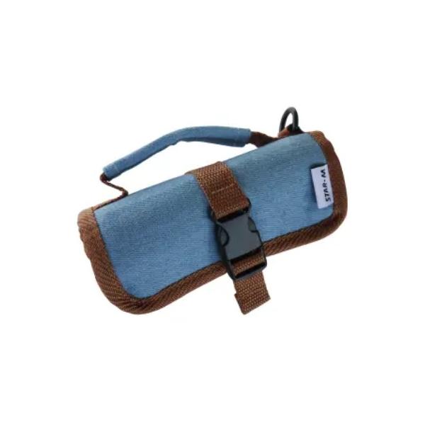 スターエム STAR-MTOOLをすっきりコンパクトにまとめて持ち運ぶDrill Roll Bag-mini品番：7001■用途・くるくる丸めて持ち運べる収納かばんミニタイプ■特長・鑿巻きの特長を活かしたロール式を採用し、コンパクトで持ち運...