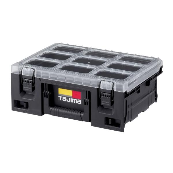 タジマ TAJIMAセフ引出しボックスL フタ付き仕切りトレイ品番流通コード：TB-HBOXLCST■特長・セフ引出しボックスL用「フタ付き仕切りトレイ」・透明なトップカバーでフタを開けずに中身の確認が可能持ち運びに便利なフロントハンドル付...