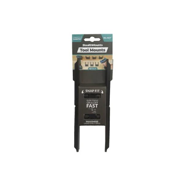 ステルスマウント StealthMountsツールマウント ブラックTM-MK40-BLK-4■特長・本商品は、マキタ（Makita）の40V用のツールマウント（ホルダー）です。・壁や机に取り付けることで、ツール本体を平積みする必要がなくな...