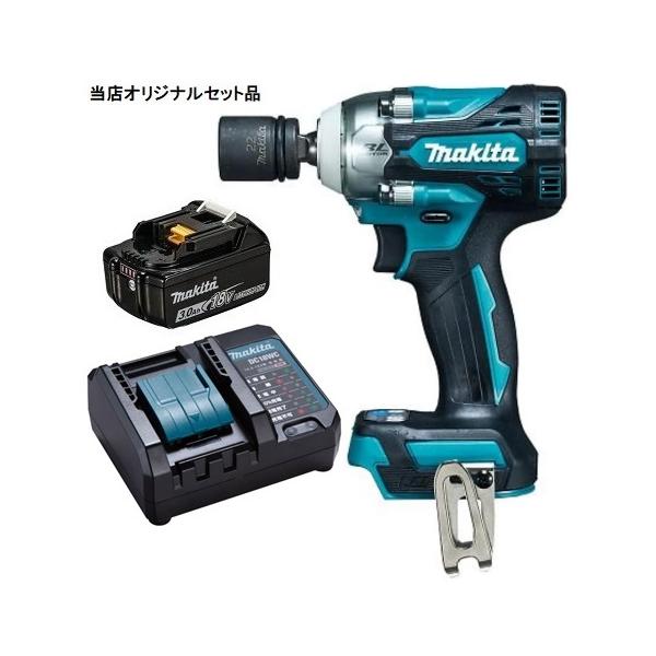 電池・充電器はその他機種のセット商品をバラシた商品です。説明書・外箱・ケースは付属しません。マキタ makita充電式インパクトレンチTW300DバッテリBL1830B(1個)+充電器DC18WC付当店オリジナルセット品※ケースは付属しませ...