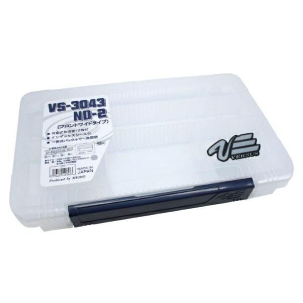 メイホー MEIHOツールケース  VS-3043ND-2※販売はタイトルの商品です。変則仕切りパターンであらゆるルアーをひとまとめに収納が可能。40cmバッカンサイズ。■DATA・サイズ　356x230x50mm・素材　本体：ポリプロピレ...