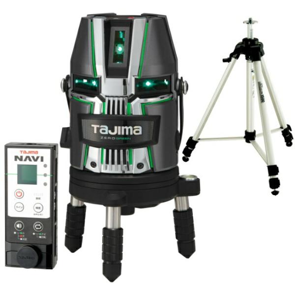 TAJIMA　タジマNAVI ZERO GREENジンバル KJC三脚セット商品コード：ZEROG2LN-KJCSET新世代シャープグリーンレーザーにフルライン登場！■特長・鮮視度500の新世代シャープグリーン（520nm）ライン・NAVI...