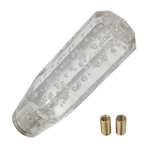 【配送について】本州/四国/九州_900円北海道_900円沖縄_2440円※離島を除く 【商品説明】クリスタルシフトノブ クリア  ※すべてのギアポジションでハンドルに接触しないかご確認下さい。 仕様(スペック)全長：150mm/口径サイズ...