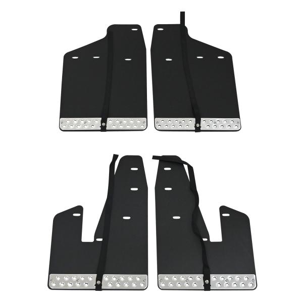 ■送料　【本州/四国/九州：1030円】【北海道：1030円】【沖縄：2570円】【※離島：別途見積もり】【商品説明】フロント左右・リア左右の合計4枚の1台分セットです。車体への泥跳ねを最小限に抑える役目を致します。  【仕様】カラー：ブラ...