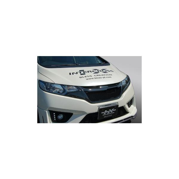 ★BLESS　HYBRYD　SERIES　第４弾！！★HONDA FIT3 専用エアロ★ＦＲＰ製。未塗装品★大型のエアダクトのスポーツグリルです。アルミネット付。左側のエア取り入れ口を意識した左右非対称デザインでレーシングイメージ！★両面テ...