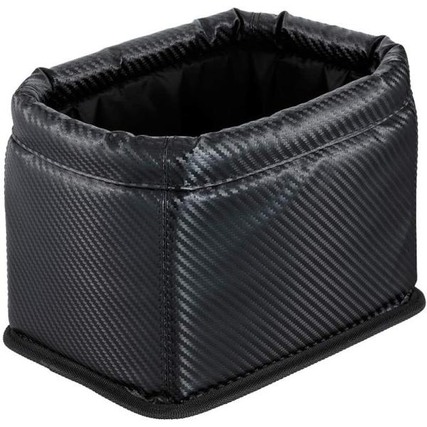 FIZZ-1107 ダストボックス●500?ペットボトルが6本入る大容量角型タイプ。●底面のおもりにより転倒を防止して安定した設置ができます。●CD、DVD等の小物収納ボックスとしても便利に使えます。●おもり入り●カーボン調カラー仕様：カー...