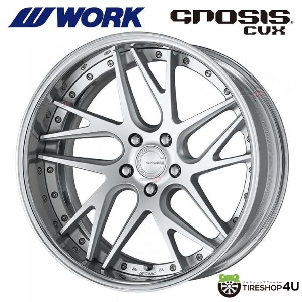 ワーク グノーシス CVX 21x9.0J (+54〜+2) O disk (ディープリム) MSL マットシルバー※PCD選択式：5/112 5/114.3 5/120※こちらの商品はオーダーインセットとなります。（+54〜+2）の範囲内...