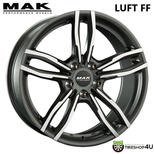 マック ルフト エフエフ 18x8.0J 5/120 +34 ガンメタリックミラー対応車種(一例)：3シリーズ（E90/E92/E93/F30/F31/F34）、4シリーズ（F32/F33/F36）※記載の車種は一例です。純正サイズとは異な...