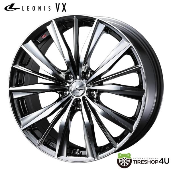 レオニス ブイエックス 20x8.5J 5/114.3 +35 BMCMC ブラックメタルコート/ミラーカット対応車種(一例)：ハリアー RAV4 アルファード ヴェルファイア 30系 など※記載の車種は一例です。純正サイズとは異なる場合も...