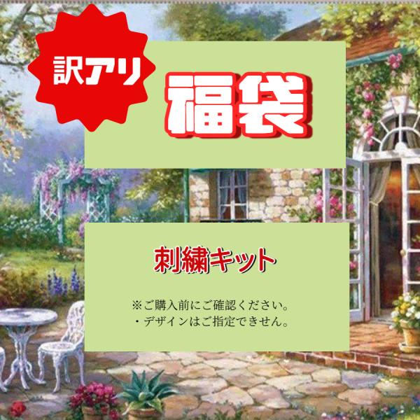 訳あり商品（少々汚れやパッケージ不良など）につき、特別価格でご提供いたします。デザインはランダムでのお届けとなります。どの絵柄が届くかは開けてからのお楽しみ。ドキドキ・ワクワク感をお楽しみいただけます。「一度刺繍を試してみたい」という方にも...
