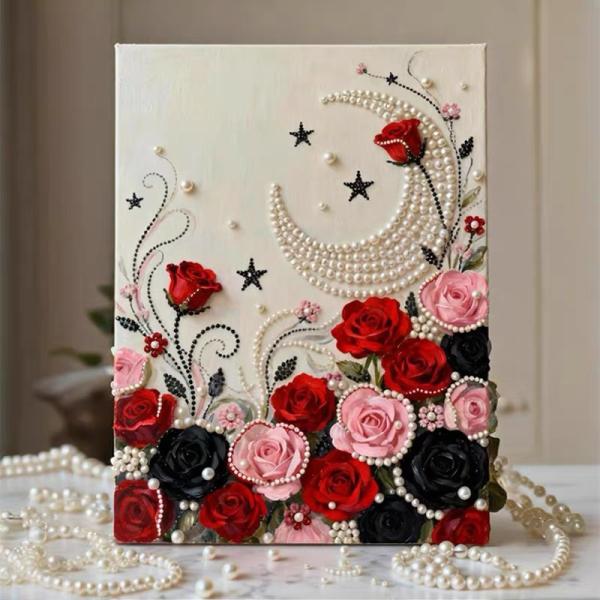 【仕様詳細】●ブラント：三四郎市場布サイズ(約)：30ｘ40cm図柄サイズ(約)：37ｘ47cmパール種類：8ご注意：パールの番号は必ずしも1からの連番ではございません。■【初心者でも簡単！】初心者に人気のパールダイヤモンドアート手芸キット...