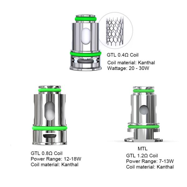 Brand: EleafUnit: 5pcs/packCoil: GTL 0.4ohm KA1 Coil (20-30W)Package: Simple Packing