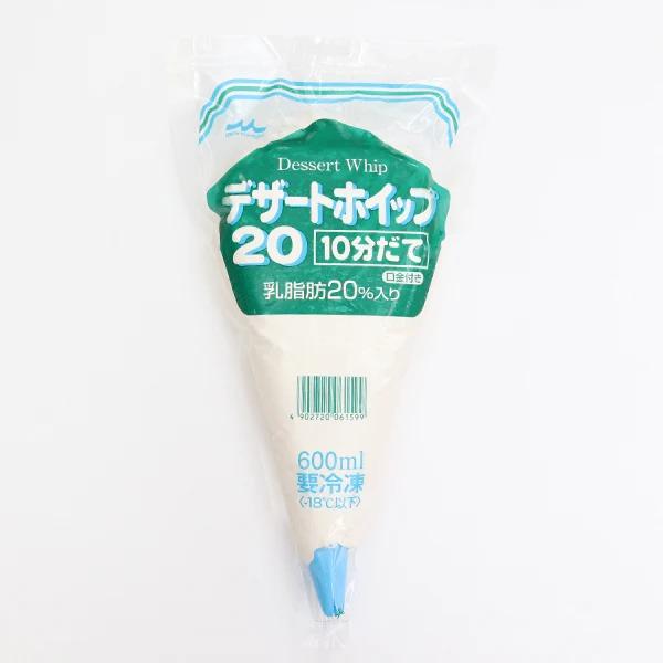 【地域限定送料無料】(※北海道・沖縄・一部離島等除く) 業務用食品クリーム本来の風味をいかした乳脂肪20％タイプ、使いきりしやすい600ml容器です。＜アレルゲン＞乳成分●解凍方法：冷蔵庫解凍●調理方法：そのままトッピングとして【冷凍】■内...