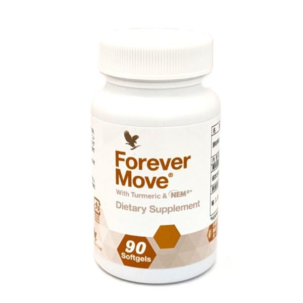 フォーエバー ムーブには、2つの特許技術による成分NEM〓（卵殻膜粉末）とBioCurc〓（ウコン?素?クルクミン）が含まれています。健康でよりアクティブな毎?を過ごしたいとお考えの?におすすめの商品です。☆内容量　　　90粒☆賞味期限　　...