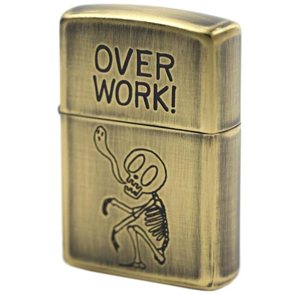 ■商品名 ZIPPO ジッポー ジッポライター スカル OVER WORK 2UDB-OVER■ブランド名称 ZIPPO / ジッポー■カラー アンティークゴールド（ブラス）■ケース レギュラー■素材 真鍮■サイズ 幅：約39mm × 奥行...