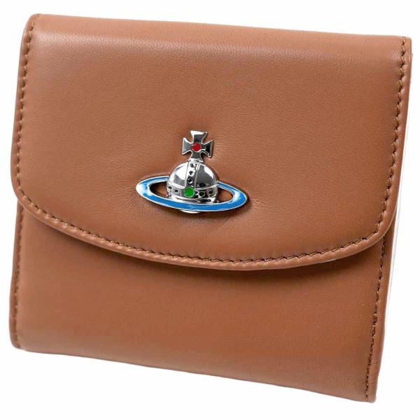 ■商品名 ヴィヴィアンウエストウッド 財布 二つ折り財布 レディース ナッパレザー タン/シルバー Vivienne Westwood Small Wallet NAPPA LEATHER TAN/SILVER 51150003 L001L...