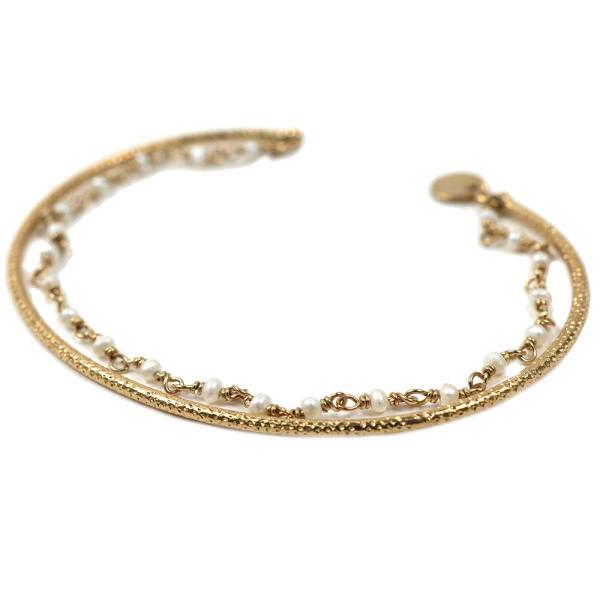 ※こちらの商品は付属品なしのアウトレット品です。未使用となりますが、プレゼント向きではございませんのでご注意下さい。■商品名 Hanka_in ハンカイン レディース ブレスレット バングル 真鍮 EASY JONC BRACELET PE...