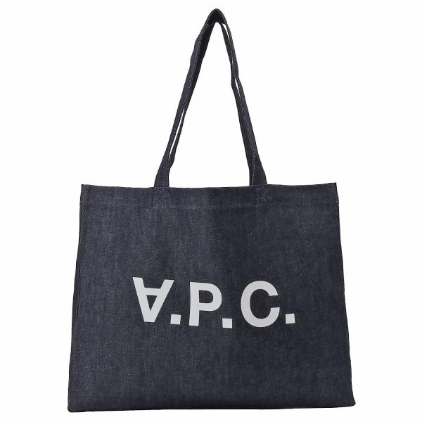 ■商品名 アーペーセー A.P.C. COCSX M61446 IAI INDIGO APC ロゴプリント デニム トートバッグ ショルダーバッグ インディゴ  ネイビー系 レディース メンズ ユニセックス SHOPPING DANIELA...